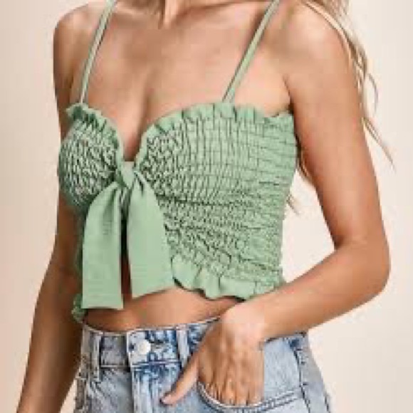 BiBi | Tops | Bibi Baby Cropped Smocked Tie Tank Bundle Nwt | Poshmark